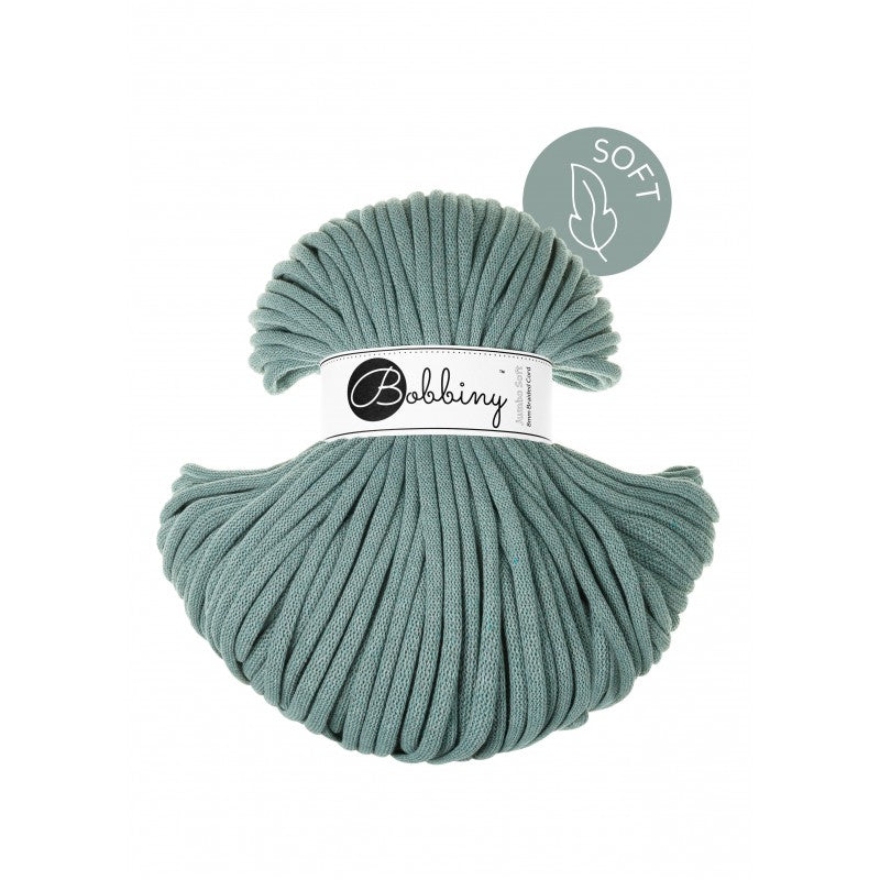 Bobbiny JUMBO SOFT Flechtkordel 8mm geflochten Laurel 100m von mahina
